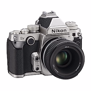 Nikon Df 16.2 MP CMOS FX-Format Digital SLR Camera with AF-S NIKKOR 50mm f/1.8G Special Edition Lens (Silver)