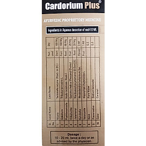 Alakananda Herbals Cardorium Plus Ayurvedic Syrup, 300ml (Pack of 2)
