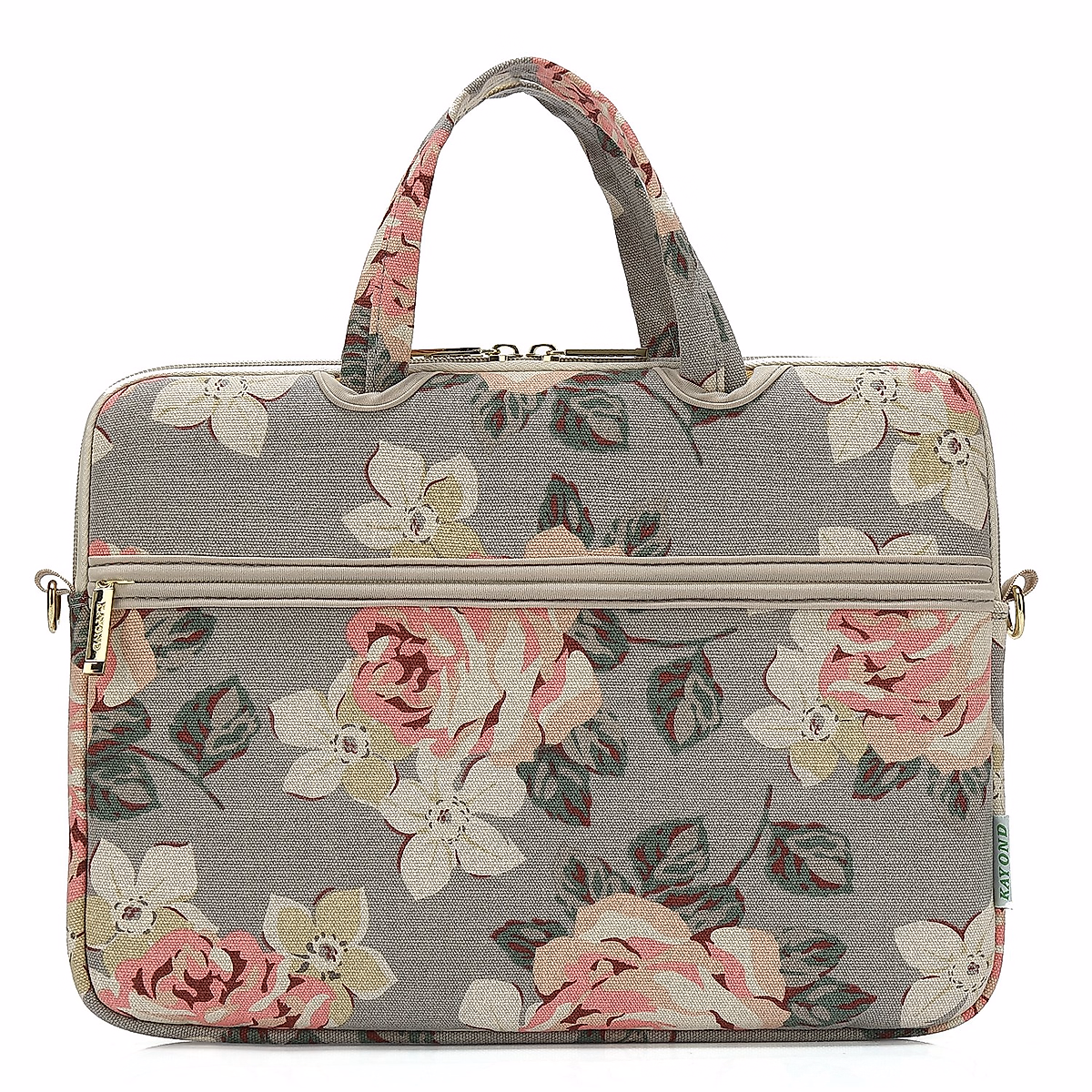 kayond White Rose Patten water resistant Laptop Shoulder Messenger Bag Case Sleeve for 12 Inch 13 Inch Laptop,Laptop Briefcase