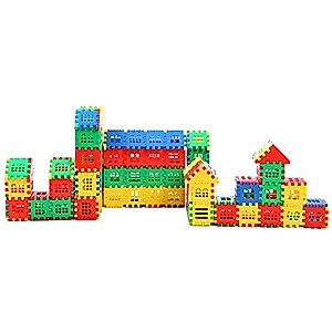 DEJUN Interlocking Building Blocks for Kids Babies and Toddlers STEM Educational Toys (70 PCS)
