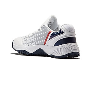 Boombah Women's Dart Star Fade Turf White/Navy/Gray - Size 8