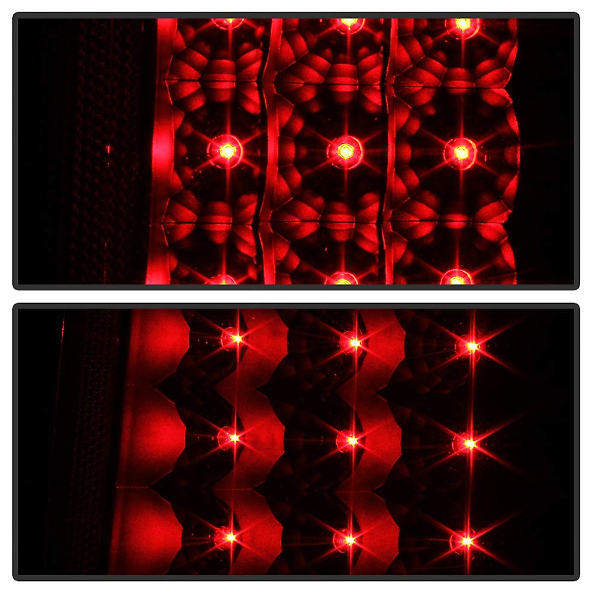 ACANII - For 2009-2014 Ford F150 Pickup Truck Black Housing Smoked Lens LED Tail Lights Brake Lamps Assembly Left+Right