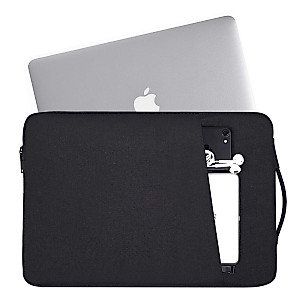 14 inch Laptop Sleeve Case for HP Pavilion 14, HP Envy 14, Lenovo, Dell, ASUS, Acer Chromebook 14 & Dell Inspiron 14 - Water-Resistant Bag with Handle - Black