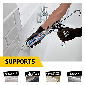 Everbuild Professional Caulk, Sealant, Adhesive Application Gun For Up To C4/400 ml Cartridges