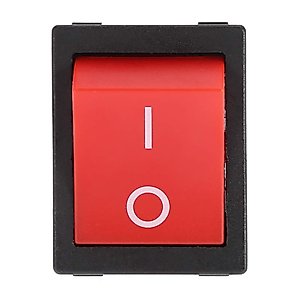 ON Off Rocker Switch, 120V AC/250V AC30A Welder Welding Machine 4-Pin 2 Position Boat Type Toggle Switch(1PCS)