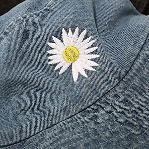 Quanhaigou Unisex Sun Hats, Fashion Beach Bucket Hat for Men Women,Summer Outdoor Boy's Girls Boonie Cap Breathable Packable (Denim Blue)