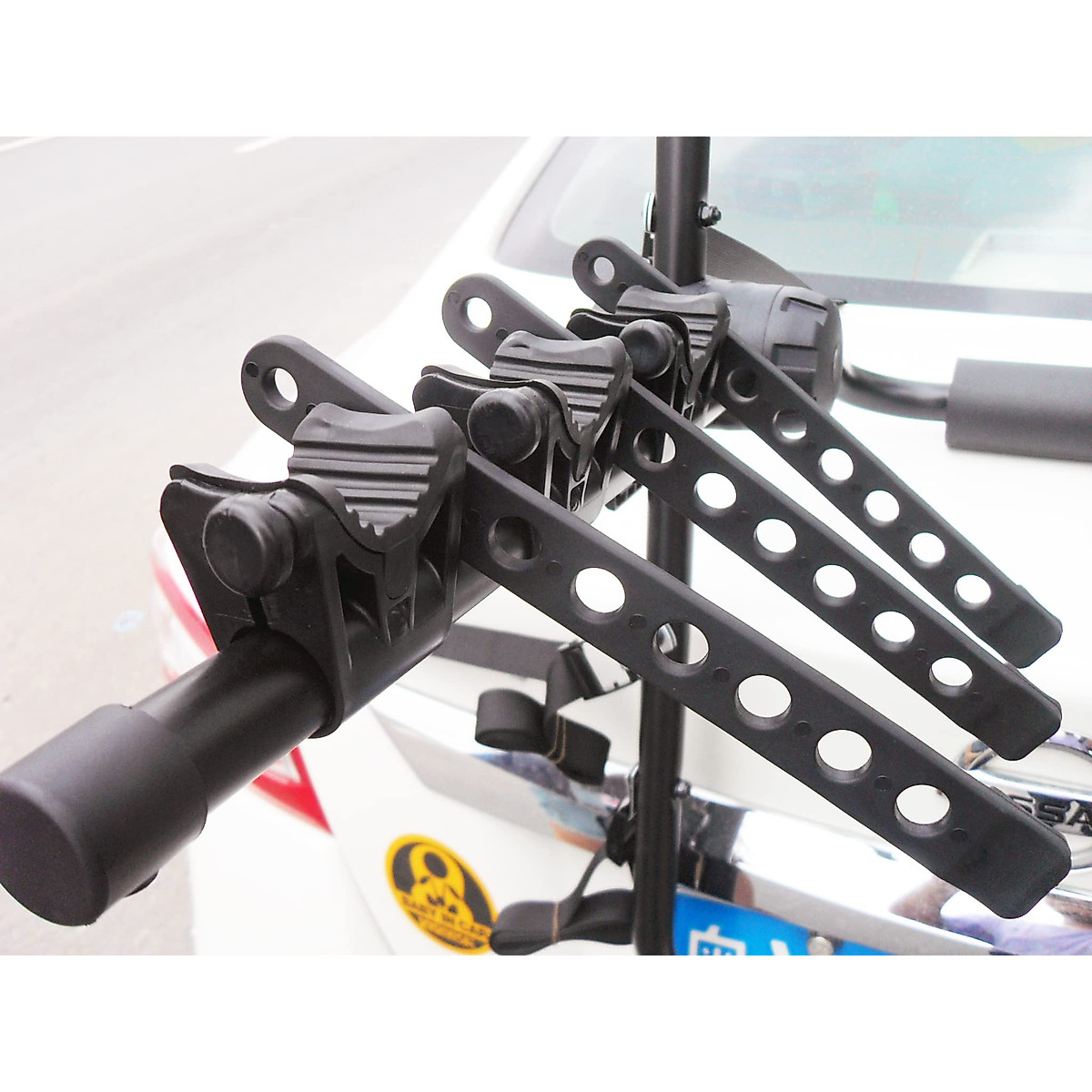 ASENDIWAY 6Pcs/Set Bike Rack Straps Replacement Bicycle Hitch Strap Cradle Bike Carrier Mount Rubber Strap Black Spare Hooks Car Racks Accessories Truck Hitch Fit 1" Diameter Tubes