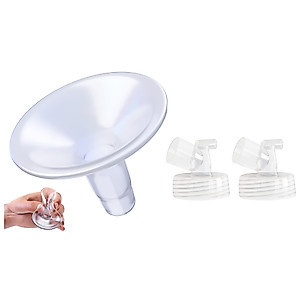 Idaho Jones Ultimate Pumping Combo: Cushy Silicone Flanges - Pack of 2, 21mm + Idaho Jones Spectra Base Connectors - Optimal Comfort and Seamless Adaptability