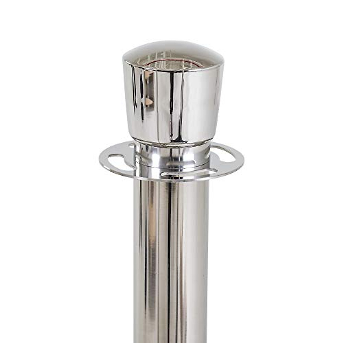 US Weight - U2140 Premier Chrome Post and Black Velvet Rope Crowd Control Stanchions