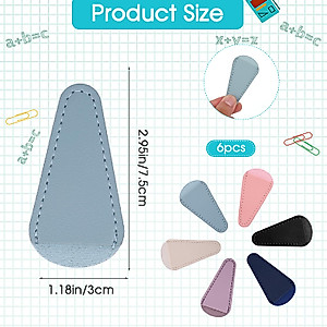 6 Pcs Scissor Tip Covers Scissors Leather Sheath Safety Scissors Cover Protector Sewing Scissor Sheath for Embroidery Sewing Quilting Crafts Portable Beauty Tool Protection Cover