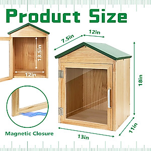 PROLEE Little Library Waterproof, Little Library Box Outdoor, Sharing Books (Model A)