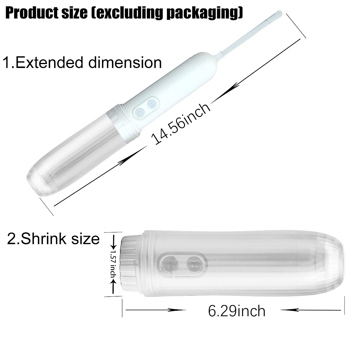 Portable Electric Handheld Bidet for Personal Hygiene - 2 Pressure Options, Ideal for Travel, Women, and Men