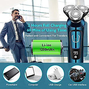 Moptrek Men,Electric Shavers for Men IPX7 Waterproof Mens Shaver Recha Garden Sculpture Outdoor Decoration