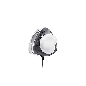 Intex Underwater LED Magnetic Above Ground Wall Pool Light with Magnetic Transmitter and 4 Different Color Options, Multicolor/White