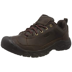 KEEN Men's Targhee 3 Oxford Casual Hiking Shoes, Dark Earth/Mulch, 10.5 Wide