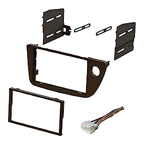 ASC Audio Car Stereo Dash Install Kit and Wire Harness for Installing an Aftermarket Double Din Radio for 2002 2003 2004 2005 2006 Acura RSX