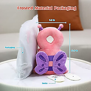 Calody Baby Head Protector Cushion Toddler Backpack, Baby Safety Products for Baby Toddler Walker, Baby Back Protection for Crawling & Walking (Butterfly)…