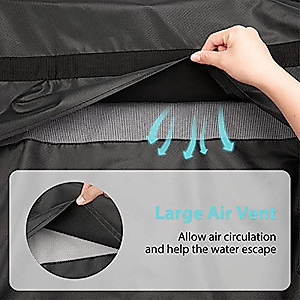 MR. COVER Heavy Duty 600D Patio Chair Covers, Ultimate Waterproof Outdoor Furniture Cover, 32W x 37D x 36H Inches, Classic Black (2-Pack)