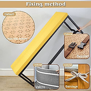 RXASC Custom Size Bench Cushion,Bench Cushions for Indoor Furniture,Non-Slip Bottom Bench Pad,Outdoor 50D Thickened Foam Furniture Cushion for Long Chair Seat Pad for Patio Porch Swing Garden