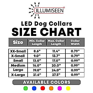 Illumiseen LED Dog Collar USB Rechargeable - Bright & High Visibility Lighted Glow Collar for Pet Night Walking - Weatherproof, in 6 Colors & 6 Sizes (Green Large)