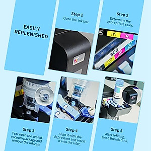 Refill Ink Compatible with 502 Ink Refill Bottles use for epson ET-2850 ET-4750 ET-2760 ET-3710 ET-3760 ET-2750 ET-4760 ET-3750 ET-3830 ET-3850 ET-5150 ET-5170 ET-5180 ET-5800 ET-5880 Printer