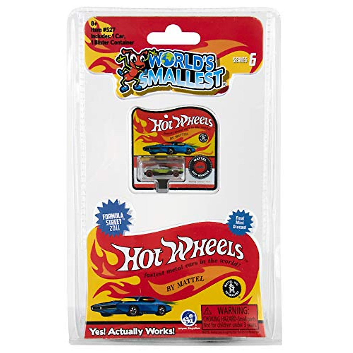 Worlds Smallest Hot Wheels Series 6, Red, 527
