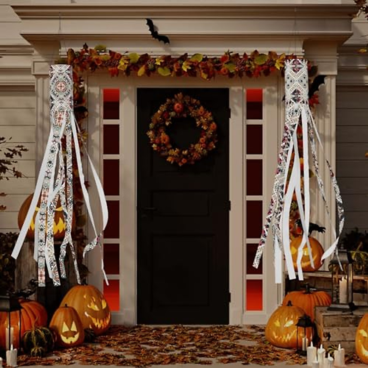 Mandala Boho Luxury Oriental Tile Halloween Windsocks Flag 59 Inch, Flag Wind Socks Outdoor Hanging Decoration Halloween Decorations Halloween Decor Outdoor For Home Yard Patio Lawn Garden