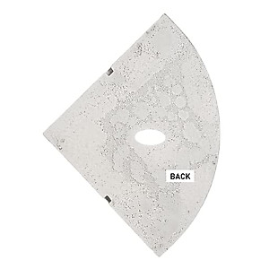 Tenedos Resin Bathroom Corner Shower Shelf Tile Flatback Wall Mounted (White)