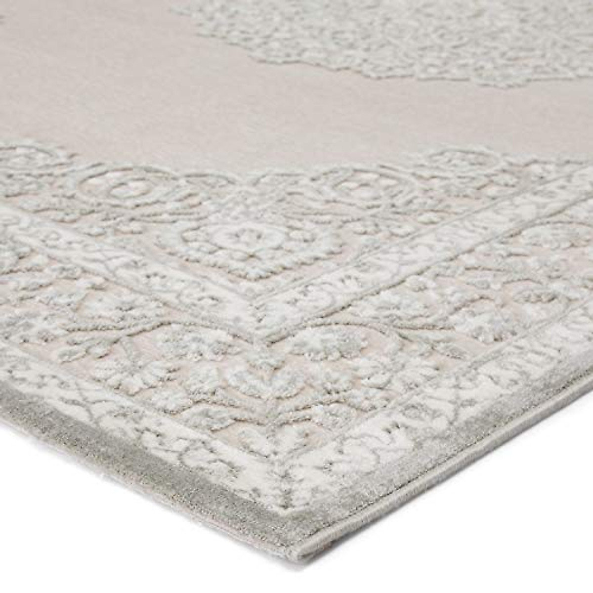 Jaipur Living Malo 5'X7'6" Area Rug, Contemporary Gray, with 1/4" Pile Height, for Indoor Spaces, Living Room, entryway