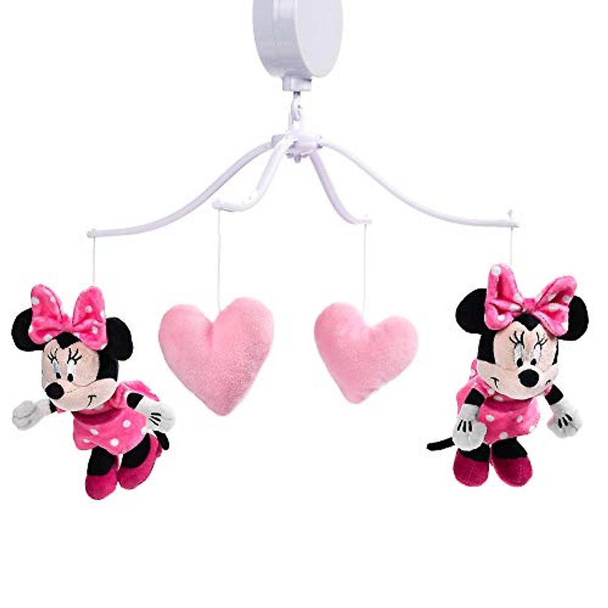 Lambs & Ivy Disney Baby Minnie Mouse Love Pink Musical Baby Crib Mobile Soother