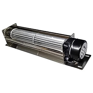 Xscorpion TF8 8-Inch Cross Flow 12-Volt Cooling Fan with Mounting Tabs, Stainless Steel