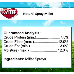 Kaytee Spray Millet Treat for Pet Birds, 7 Ounce