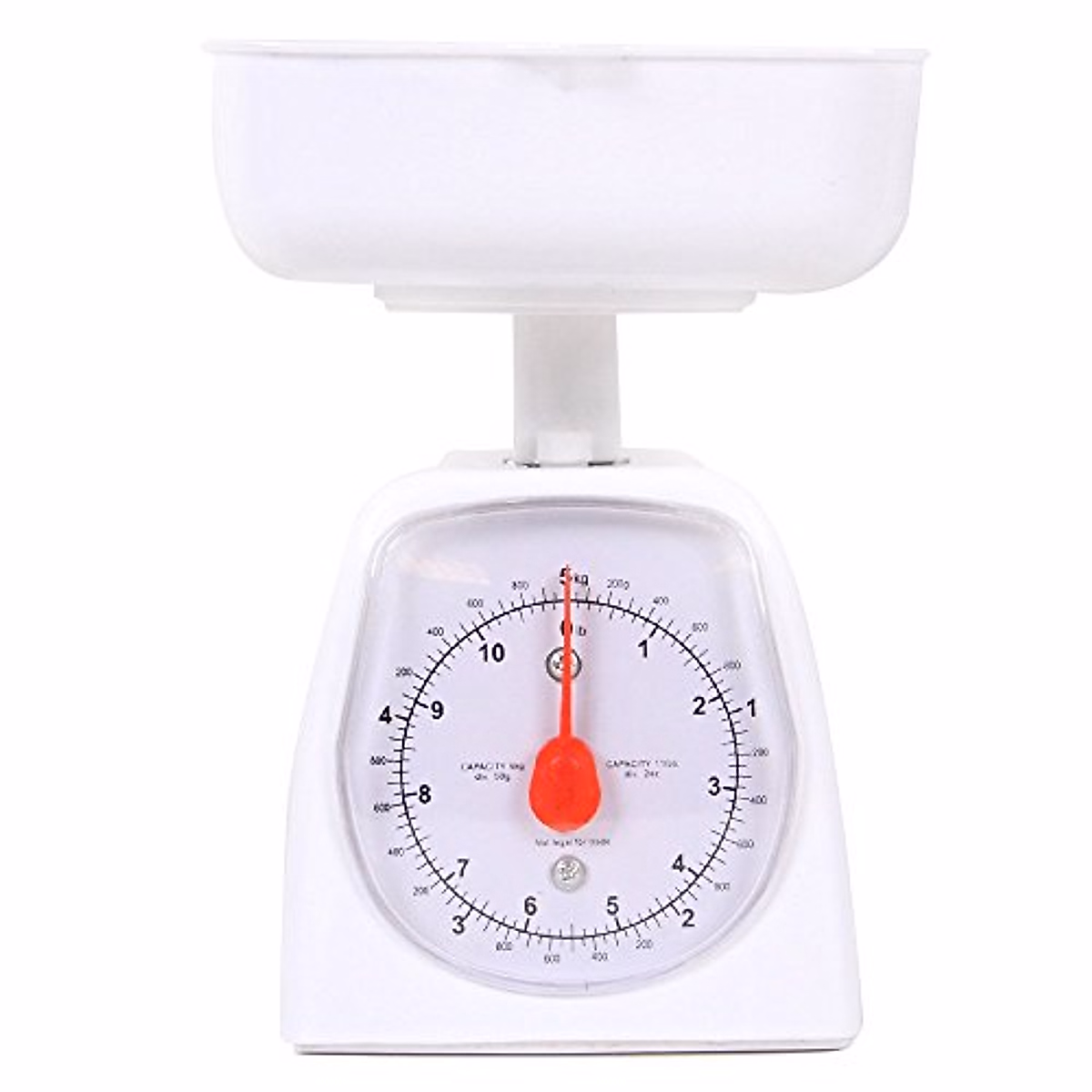 hand2mind Dual-Dial Analog Platform Scale, 5 kg Scale, Kitchen Scales, Weighing Scales, Classroom Supplies for Teachers Elementary, Teacher Supplies, School Supplies