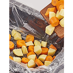 SMARTAKE Electric Roaster Liners, 10 Count Disposable Roaster Liners, Fits 16, 18, 22 Quart Roasters, Roaster Pan Oven Liners Plastic Cooking Bags for Instant Cleanup, 18 x 34 Inch