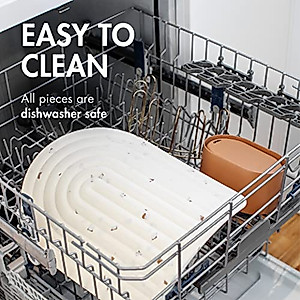 Boon ARC Modular Baby Bottle Drying Rack — Includes Silicone Drying Mat, Accessory Cup, and 7-Prong Wire Bottle Rack — Baby Essentials