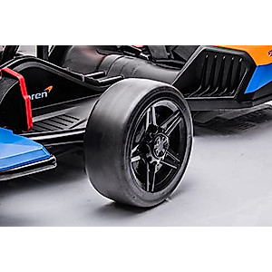 DAKOTT McLaren Electric Go Kart for Kids Ages 6-12, Up to 154 lbs, 24V 4-Wheel Electric Go Cart, 5-9 MPH Speed W/Drift Function, Orange, Large