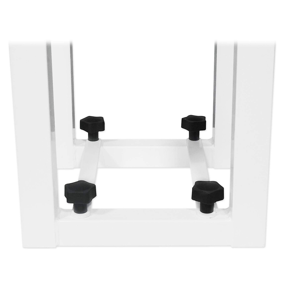 Rockville RTP82W Adjustable Totem Moving Head Light Stand+Scrim+Bag, 8 ft. white