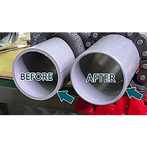 ORXPLUS TOOLS 2 in 1 Inner-Outer Reamer, Pipe and Tubing Chamfer Tool for OD 1-1/8" to 3-1/4" ID 1-1/16"to 3-3/8"