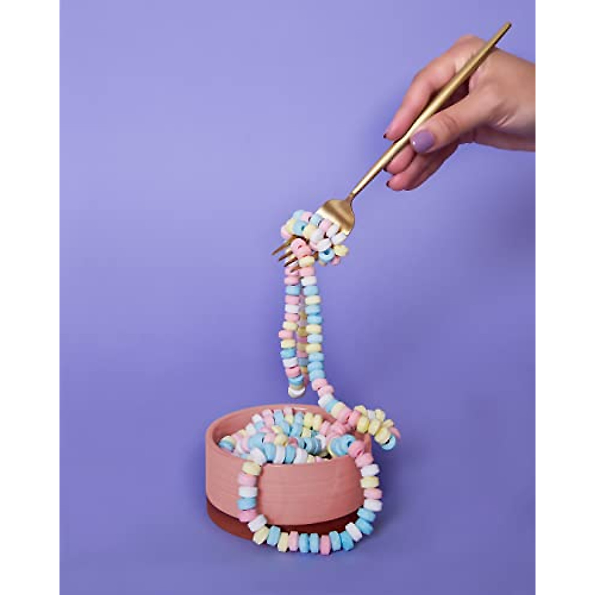 Smarties Candy Necklace Individually Wrapped Gluten Free & Vegan Fruit Flavored Bulk Candy on Stretch String Perfect Party Favors Birthdays & Celebrations 100% Worry Free Hard Candy Box - 24 Count