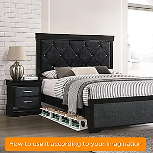 Jollebone Upgraded 14 Tier Shoe Storage, Flexible Combination Shoe Rack, Stackable Shoe Organizer for Closet Plastic Vertical Shoe Holder for Entryway Space Saving Narrow Shoe Cabinet (Black)