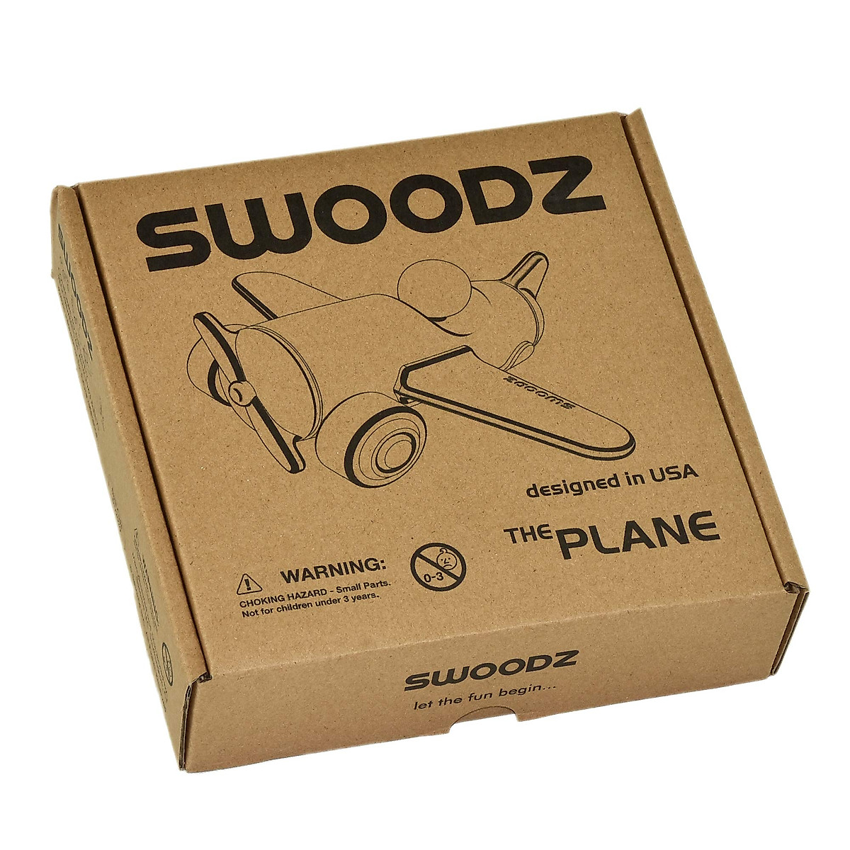 SWOODZ Wooden Toy Vehicles, Take Apart Plane, Assembly Wooden Toys, Wooden Plane, STEM Learning Gifts for 3 4 5 6 Year Olds, Kids, Toddlers, Boys, Girls, Children