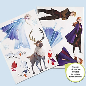 Disney Frozen II 6 Bin Design and Store Toy Organizer by Delta Children, Greenguard Gold Certified