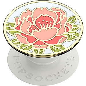 PopSockets ​​​​ Phone Grip with Expanding Kickstand, for Phone - Enamel Blooming Peony