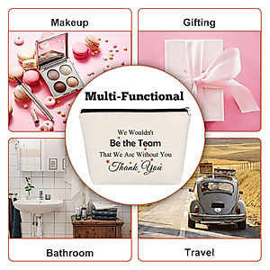 Thank You Gift for Coach Woman Coach Appreciation Gift for Manager Supervisor Makeup Bag Trainer‌ Retirement Going Away Present Coworker Leader Cosmetic Bag Basketball Soccer Team Trainer‌ Present