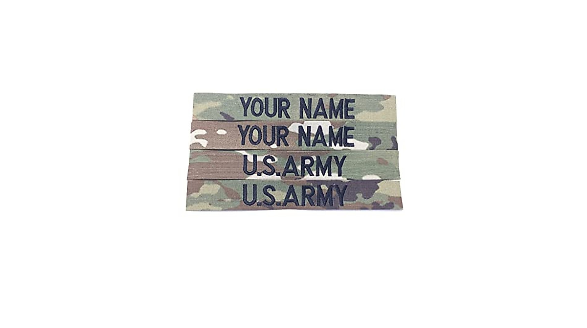 Custom 4 Piece Multicam OCP Army Name Tape Set