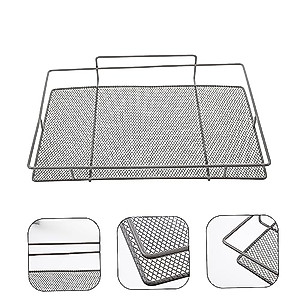 Cabilock Iron Nail- Router Storage Rack Bathtub Faucet Handles Bathroom Decor Tv Lower Row Small Wall Shelves Tv Top Shelf Router Shelf No Drill Tv Mount Wall Hanging Storage Rack Grey