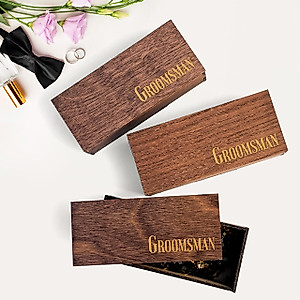 Personalized Gift Co Engraved Gift Box for Gift Wedding Party & Anniversary (Groomsman),Gold