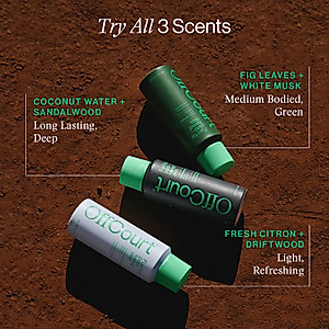 OffCourt - Natural Deodorant Body Spray for Men and Women - Aluminum Free - Whole Body Deodorant for Women and Men - Clean Fig Leaves and White Musk Scent, 3.4 Ounce (Pack of 3)