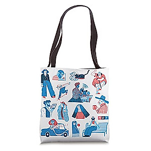 NPR Irene Rinaldi Characters Tote Bag