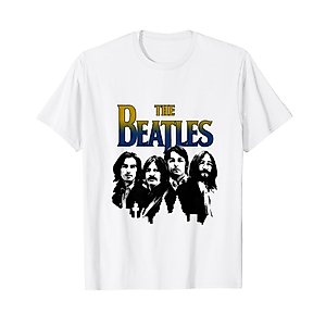 The Beatles black and white skyline T-Shirt